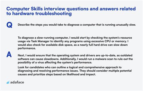 68 Computer Skills Interview Questions Adaface
