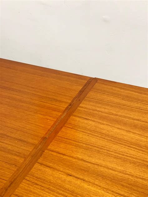 Danish Mid Century Expandable Teak Dining Table Denmark 1960s For