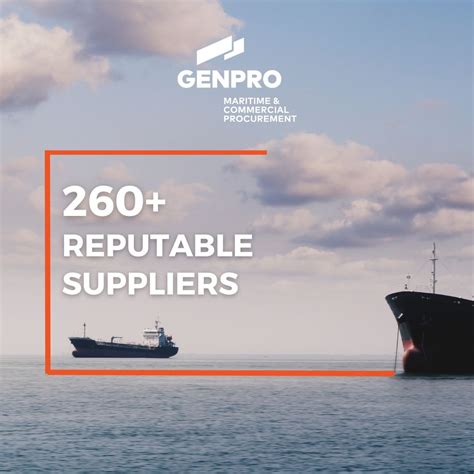 With Over 260 Contracted Suppliers Genpro Covers 20 Main Cost