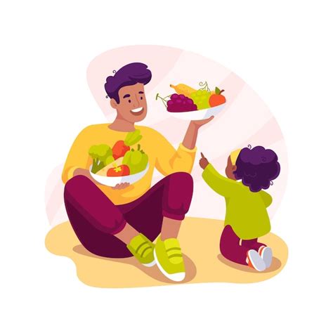 Premium Vector Learn To Categorize Food Isolated Cartoon Vector Illustration