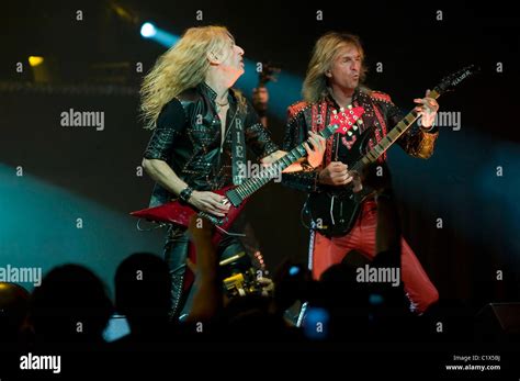 Kk Downing And Glenn Tipton Of Judas Priest Performing In Concert At