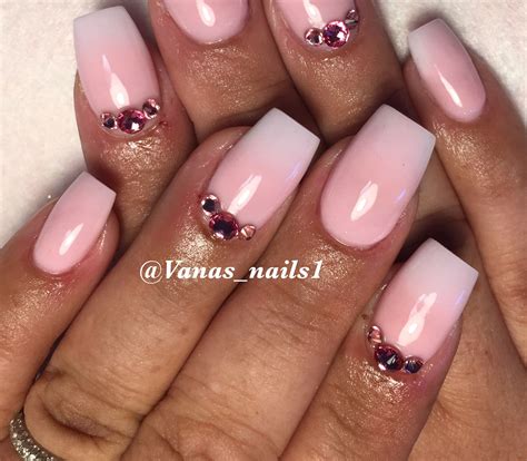 Pink And White Ombre Nail Art Design Pink Maroon Ombre Nails Pink