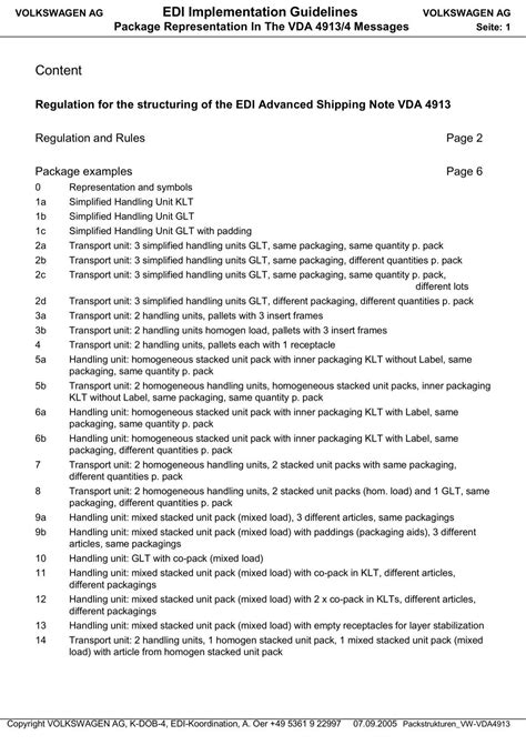 Edi Implementation Guidelines Content