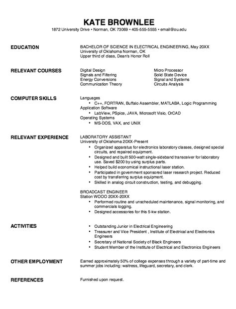 Sample Resume For Ex Con