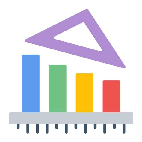 Premium Vector Set Square And Graph Flat Illustration