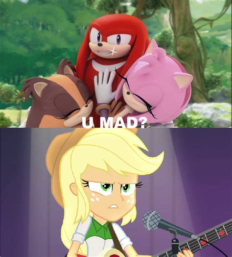Applejack Gets Jealous Of Super Knuckles By Brandonale On Deviantart