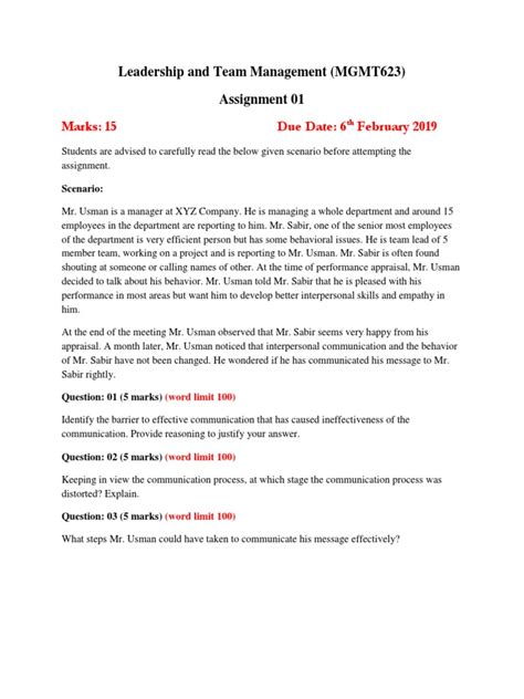 Management Assignment Pdf