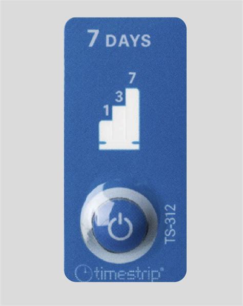 Time Indicator Label 7 Day Eq Machines