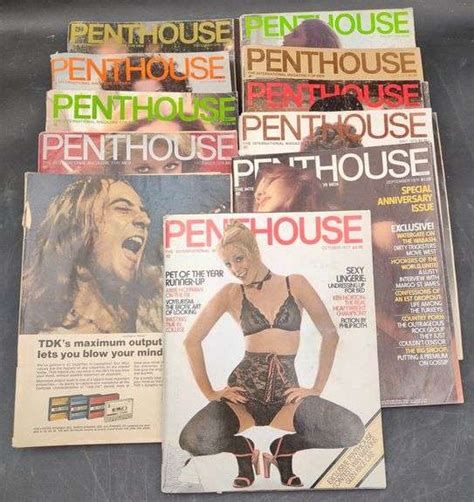 Y 1970s Penthouse Magazines Kraft Auction Service Llc