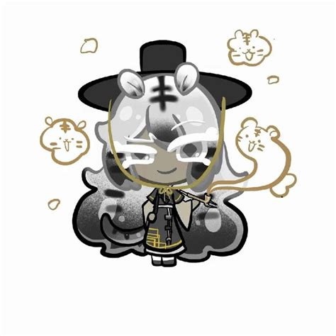 쿠키런 킹덤 쿠킹덤 자작쿠키 흑임자떡맛 쿠키 그리기과정 Youtube