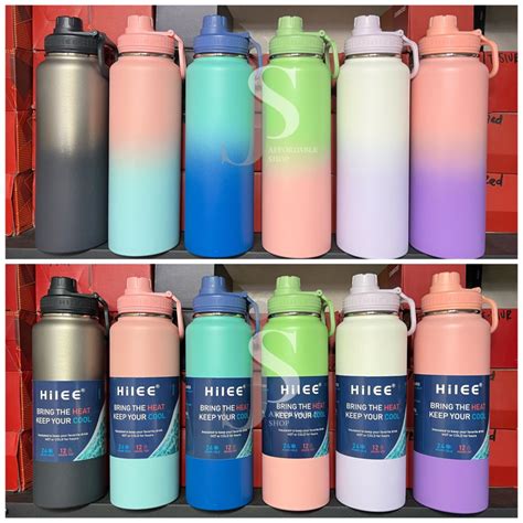 New Matte Hilee Flask Two Toned Edition Ombre Color Tumbler Hot Cold Leak Proof Aquaflask