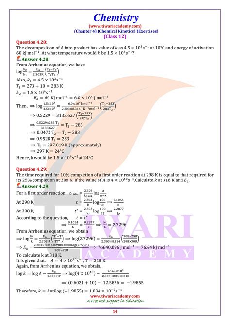 Ncert Solutions For Class 12 Chemistry Chapter 4 In Hindi And English