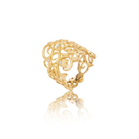 Grace Ring Big 925 With Brilliant Cut Diamonds Tlb 0 04ct