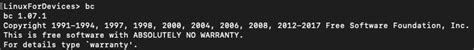 The Bc Command In Linux How To Perform Mathematical Operations In Linux Shell Linuxfordevices