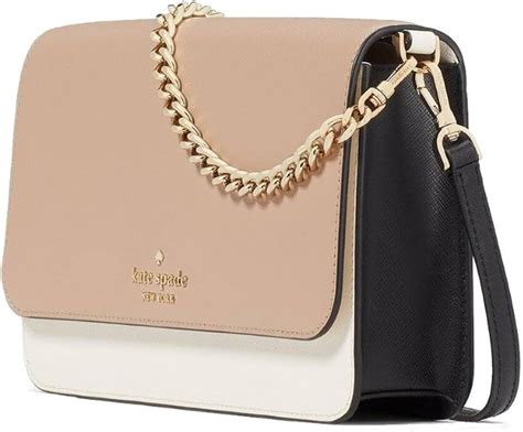 Kate Spade New York Womens Madison Saffiano Leather Flap Crossbody Bag