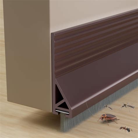 39 Door Sweep For Bottom Of Door With Brushsilicone Under