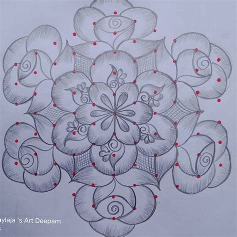 Post From Sri Shylaja S Art Deepam 👍💕 In 2025 Simple Flower Design Easy Rangoli Designs