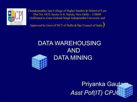 Data Warehousing And Data Mining Ppt