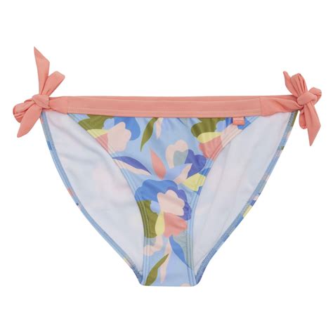 Womensladies Flavia Abstract Floral String Bikini Bottoms Bluegreen
