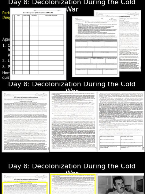 Day 8 Decolonization During The Cold War Pdf Mahatma Gandhi