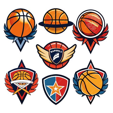 Basketball Logos Collection Unique Emblems For Sports Teams And