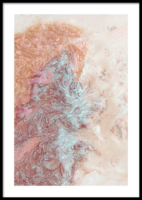 Shimmering Pastels No1 Poster Iridescent Colours Au