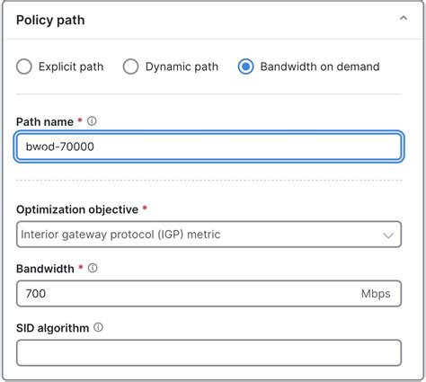 Cisco Crosswork Network Controller 70 Network Bandwidth Management