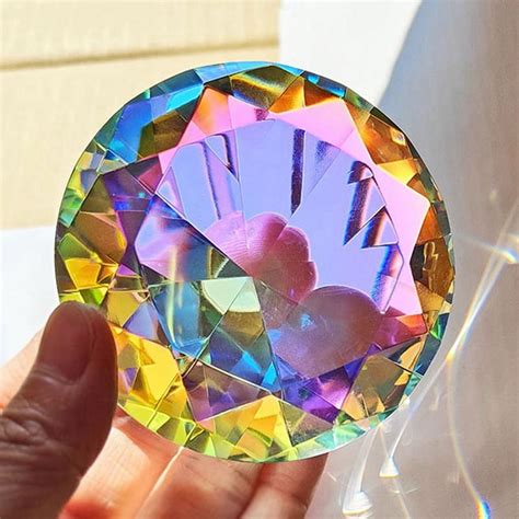 60mm 236 Ink9 Crystal Diamond Paperweight Decorative Rainbow Maker
