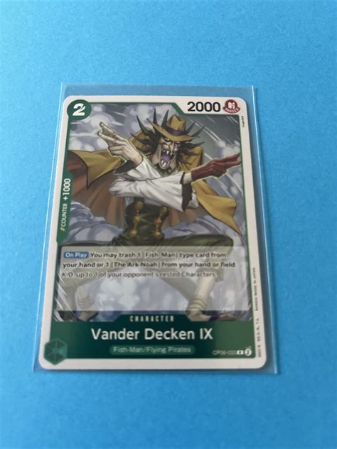 Vander Decken Ix Op06 033 R One Piece Card Game Wings Of Captain