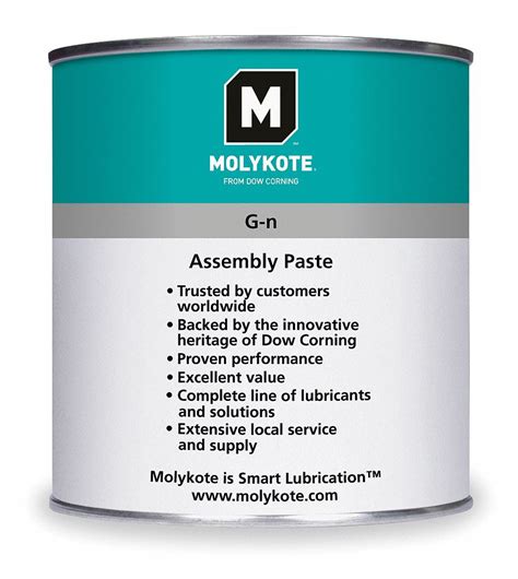 Molykote Metal Assembly Paste Gray Metal Assembly Paste 17 Oz 1 Nlgi Grade Grainger
