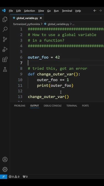 How To Use A Global Variable In A Function Python Youtube