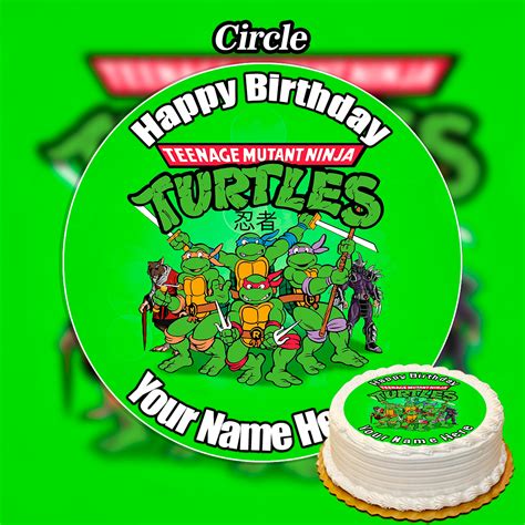 Ninja Turtle Edible Cake Topper