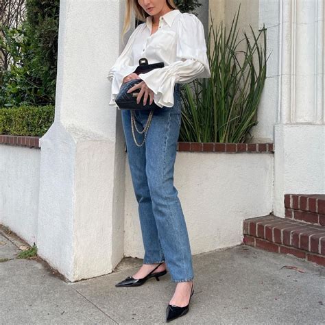 White Blouse And Jeans Outfits Are All I Want To Wear Rn Who What Wear Uk
