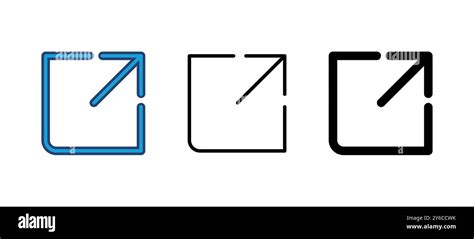 External Link Icon Vector Link Icon Vector Hyperlink Symbol Stock