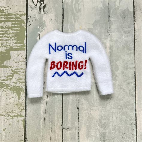 Normal Is Boring Elf Sweater Doll Sweater Elf Costume Elf Clothes