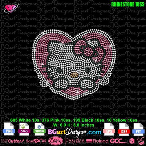 Hello Kitty Face Heart