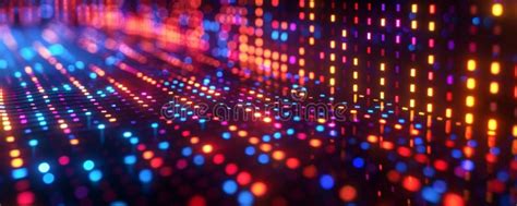 Abstract Visualization Of Mitigating Risks With Colorful Digital Dots