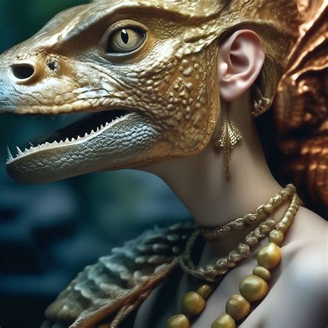 Lizard With A Womans Head Mistress Of The Copper Mountain Fantasy
