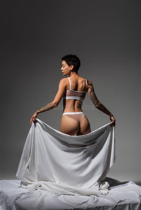 Back View Of Stunning And Stock Image Image Of Tattooed 279915227