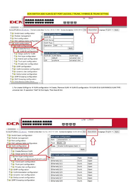 Dcn Switch Vlan And Trunk Pdf