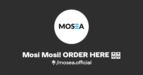 Mosi Mosi Order Here 👇😉 Instagram Tiktok Linktree