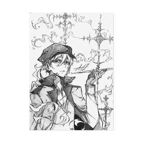 Yukito Ayatsuji Bsd Print 5 X 7 Etsy