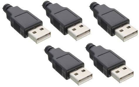 Conectores Usb 20 Macho 5 Piezas Opencircuit