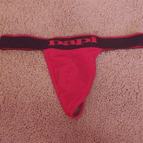 Papi Underwear And Socks Papi Small Red Thong Poshmark