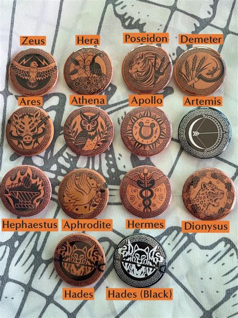 Percy Jackson Cabin Button Pins Etsy Percy Jackson Cabins Percy
