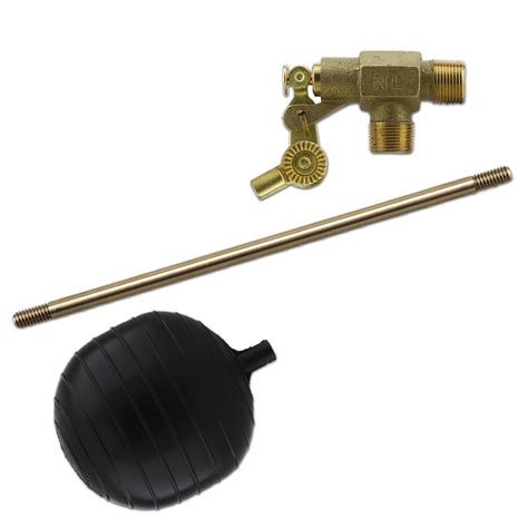 Brass Float Valve Threaded 1 Mpt 4 Open Plastic Float And Rod 12