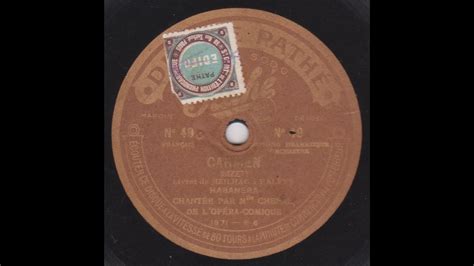Marthe Chenal Carmen La Habanera 1915 Youtube