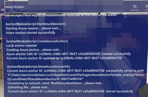 [unity hololens2] spatial anchor id could not be imported from the