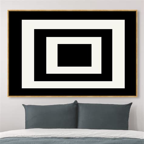 Ebern Designs Abstract Square Crazy Geometric Square Graphic Art On