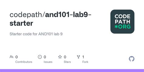 GitHub Codepath And Lab Starter Starter Code For AND Lab